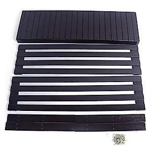 Knocbel 3-Tier Bamboo Shoe Bench 35.5 Inch Long Entryway Storage Rack Shoes Organizer (Coffee)