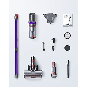 WLUPEL Cordless Vacuum Cleaner, 33Kpa Stick Vacuum Cleaner, 400W Handheld Vacuum with LED Touch Screen, 50mins Runtime for Pet Hair, Carpet and Hardwood Floor(KB-H015)