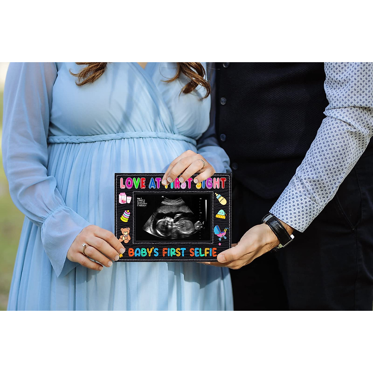 SICOHOME Baby Sonogram Picture Frame,Ultrasound Picture Frames Gift for Grandparents Mom To Be,New Mom Gifts for Women,Pregnancy Announcement Gift for Grandparents Father Mom to Be,Gender Reveal Gift