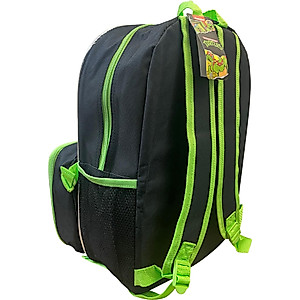 Ruz Group Kid's Licensed 16 Inch Backpack With Removable Lunch Box Set (Ninja Turtles)