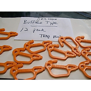 E-Z Catch 12 Pack Plastic Buffalo Style Crab Pots Hooks