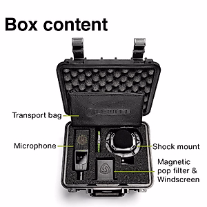 LEWITT LCT 540 S Large-Diaphragm Studio Condenser Microphone - Ultra low self-noise - Ideal for extreme processing - Low-cut filter and attenuation - Military spec transport case included