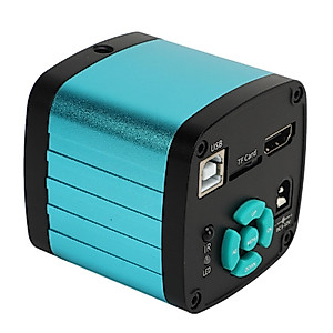 Industrial Camera, 130X 100-240VAC 400-700nm Video Microscope Camera Adjustable LED Photo Light (US Plug)