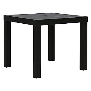 Ameriwood Home Parsons Black End Table - Modern & Sturdy