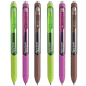 Paper Mate InkJoy Gel Pens, Assorted Colors, Medium Point (0.7mm), 6 Count