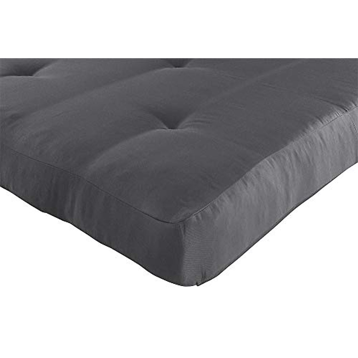 DHP Carson 6 Inch Thermobonded High Density Polyester Fill Futon Mattress, Grey