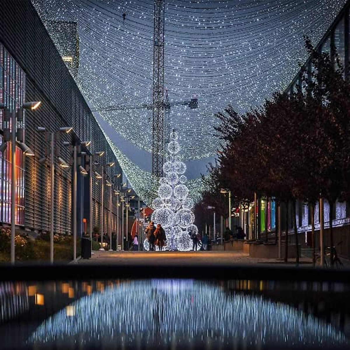 Brightown Christmas Solar String Lights Outdoor, 2 Pack Each 200 LED 72FT 8 Modes, Solar Christmas Light Waterproof for Patio, Backyard, Wedding, Party, Christmas Tree, Decor (White)
