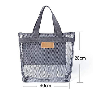 JIANWEI Mesh Shower Caddy, Portable Lightweight Storage Bag Quick Dry Shower Caddy Tote Travel Bathroom Clothes Organizer College Dorm Room Essentials Perfect For Gym, Swimming