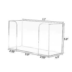 Commercial Paper Towels Holder, DYCacrlic Clear Acrylic Paper Towel Dispenser Holder fit for C-fold,tri-fold and Multi-fold Commercial Paper Towels
