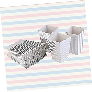 ULTECHNOVO 50pcs Popcorn Boxes Popcorn Cups Disposable Retro Decor Disposable Containers Small Popcorn Boxes Movie Old Fashion Popcorn Boxes Popcorn Bucket Gift Box Candy Box Snack Paper Box