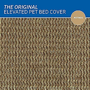 Coolaroo Replacement Cover, The Original Elevated Pet Bed by Coolaroo, Medium, Nutmeg