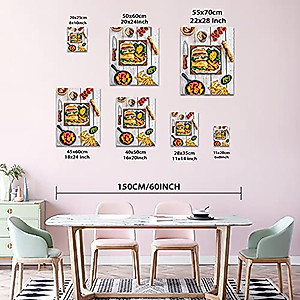 ZHONGYUTONG Custom Canvas Wall Art Customized Personalized Print Your Photo on Canvas for Bedroom Room Wedding Baby Pet Family Picture Digitally Printed (Frame, 8"x10")