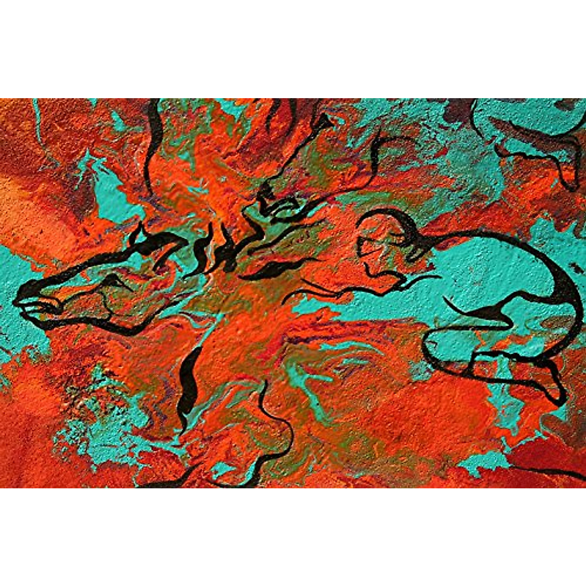 (SOLD) Caliente - equine art by Andre Dluhos