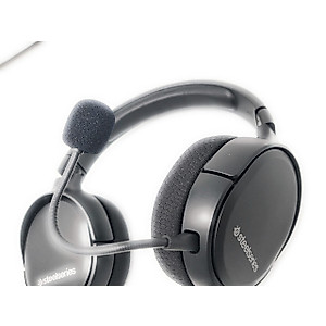 TNE 2 Pack Replacement Game Mic for Steelseries Arctis 1 Headphones Detachable Microphone Boom for Arctis 1 PS4 Pro PS5 Xbox One X Computer PC Gaming Headsets 3.5mm Jack Noise Cancelling