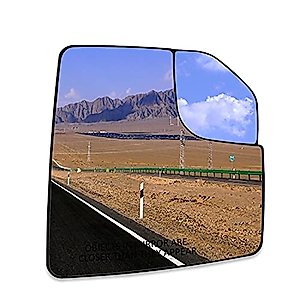 RANSOTO F150 Mirror Glass Right Blind Spot Passenger Side Heated Compatible with Ford F-150 2015 2016 2017 2018 2019 2020 Replace FL3Z17K707A