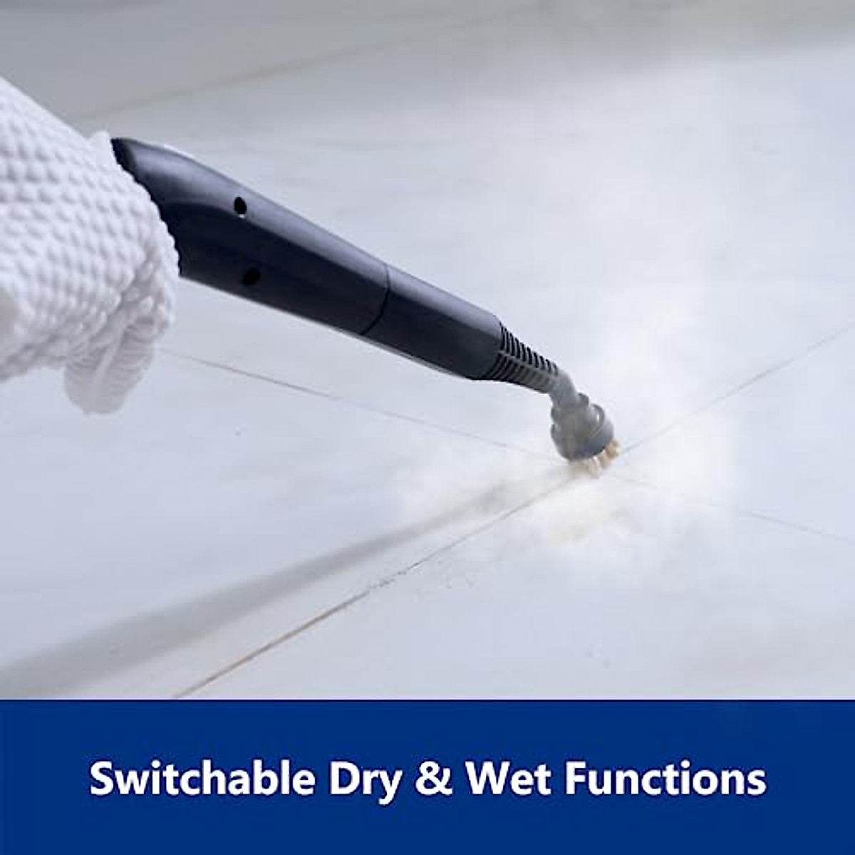 GROBELL Steam Cleaner: Chemical-Free Portable Powerful Handheld Steamer Machine for Tile Grout Bathroom Upholstery Mattress Furniture Auto Car Detailing Home Use Wallpaper Remover Bed Cleaning