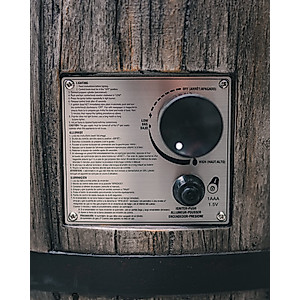 Global Outdoors Wine Barrel Gas Fire Pit 27L X 27W X 24H