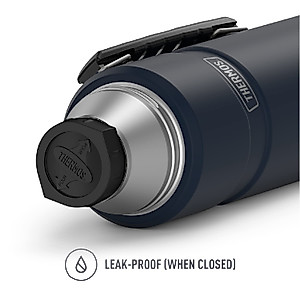 THERMOS Stainless King 40 Ounce Vacuum-Insulated Beverage Bottle + 24 Ounce Vacuum-Insulated Food Jar, Midnight Blue