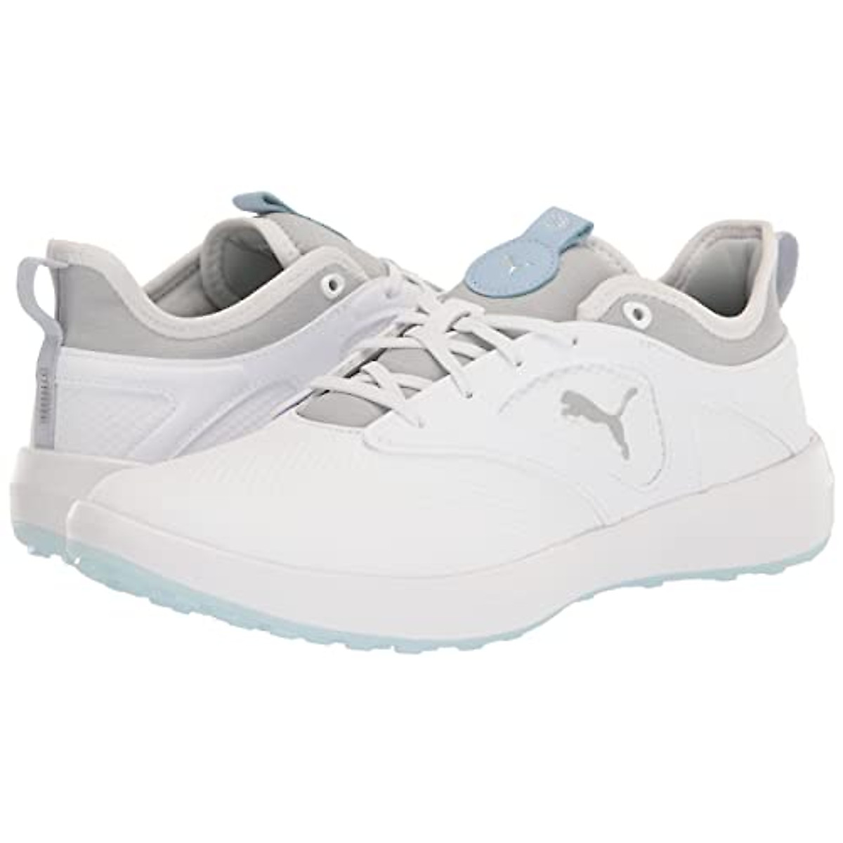 Puma Golf Women's IGNITE MALIBU WMNS Golf Shoe, PUMA White-PUMA Silver-Lucite, 9