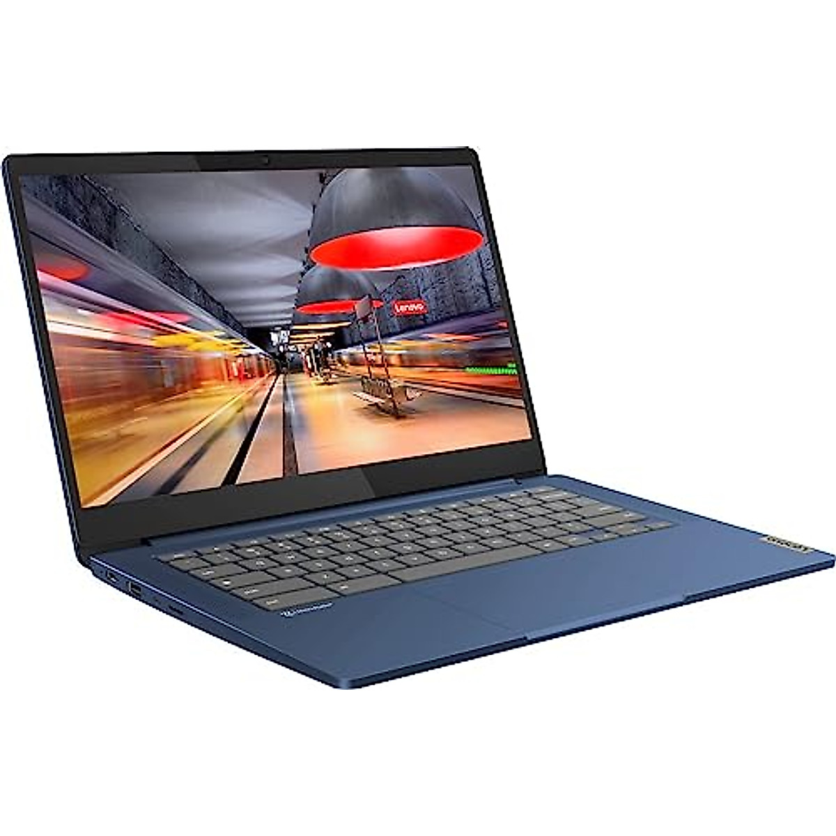 Lenovo Chromebook Laptop for College Students, School, 14 Inch FHD Touchscreen, MediaTek MT8186, 4GB RAM, 64GB eMMC+128GB SD Card, Chrome OS, Long Battery Life, Abyss Blue, PCM