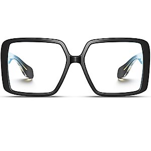 VISOONE Oversized TR90 Blue Light Blocking Glasses Fashion Accessories Non Prescription for Women Harvard