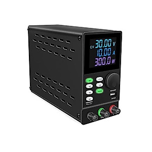 Switching Bench Power Supply DC 30V 10A 200V 300V Power Supply Encoder Adjustment Voltage Regulator Adjustable Switching Bench Power Supply(SPS3010D,110V)