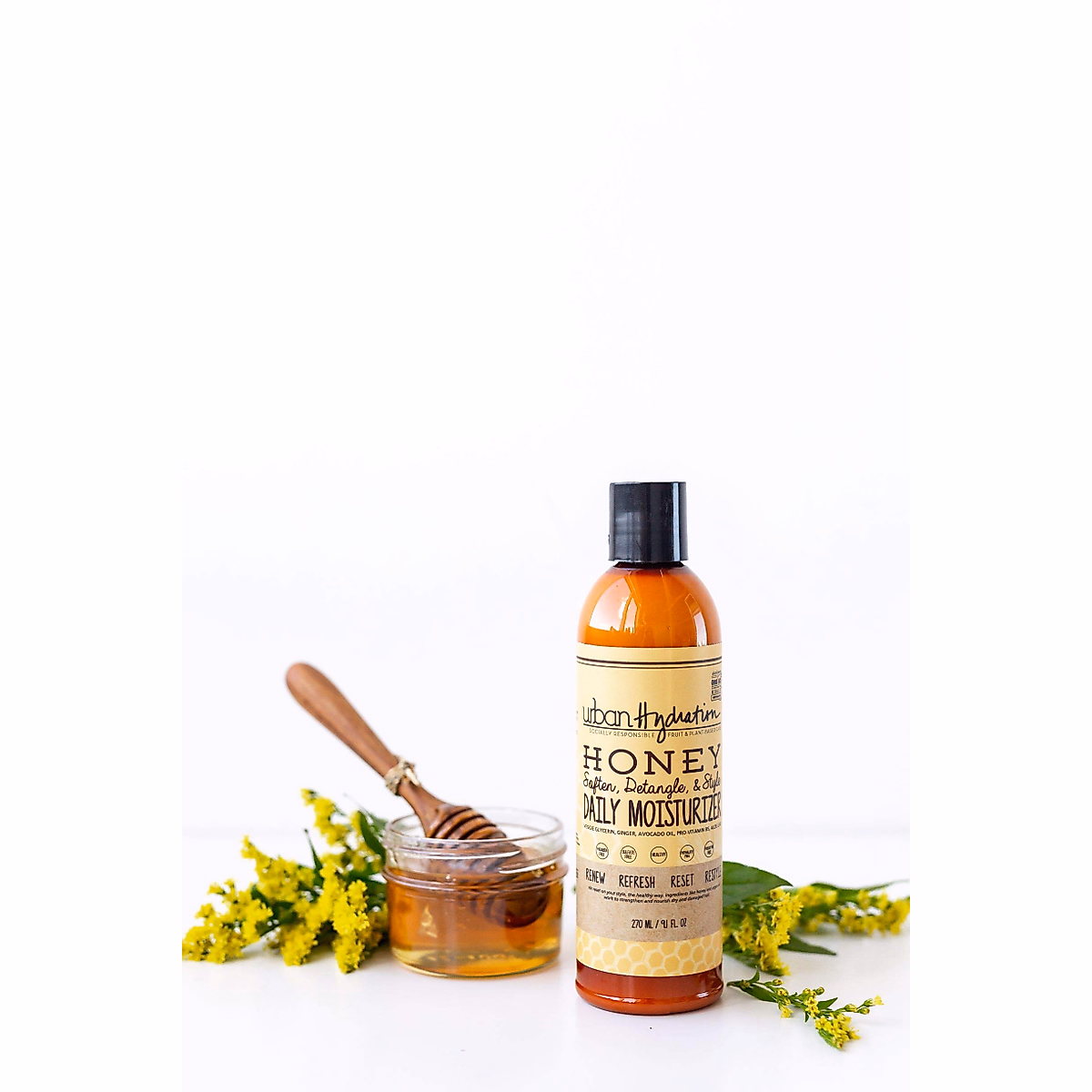 Urban Hydration Honey Health and Repair Daily Hair Moisturizer | Sulfate, Paraben and Dye Free, Hydrates, Prevents Breakage, Tames Frizz, and Repairs Damage for Smooth and Shiny Hair, 9.1 Fl Ounces