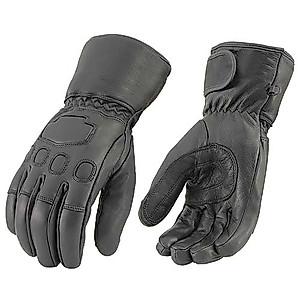 Milwaukee Leather Men's USA Deerskin Gauntlet Motorcycle Hand Gloves - 4X-Large