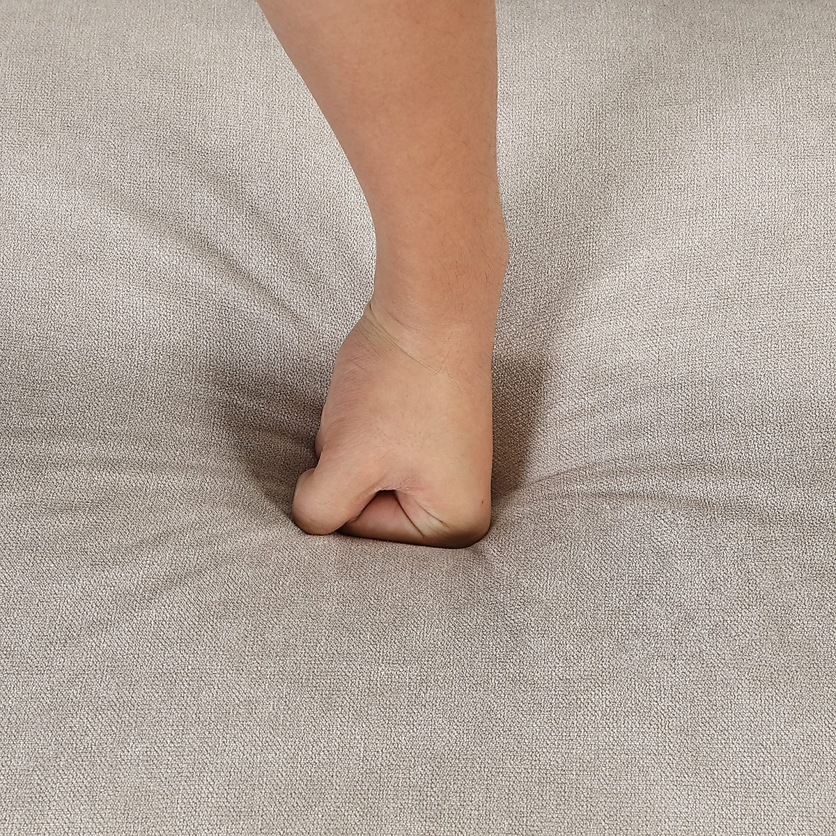 BSYEIO 87.4'' Sleeper Sectional Sofa for Living Room L- Shaped Sofa Couch with Storage Ottoman, Upholstered Corner Sofa, Pull Out Sofa Bed & USB Charger for Home Office Apartment -Beige