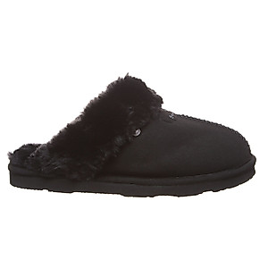 BEARPAW Women's Loki Vegan Slipper Black 9.5