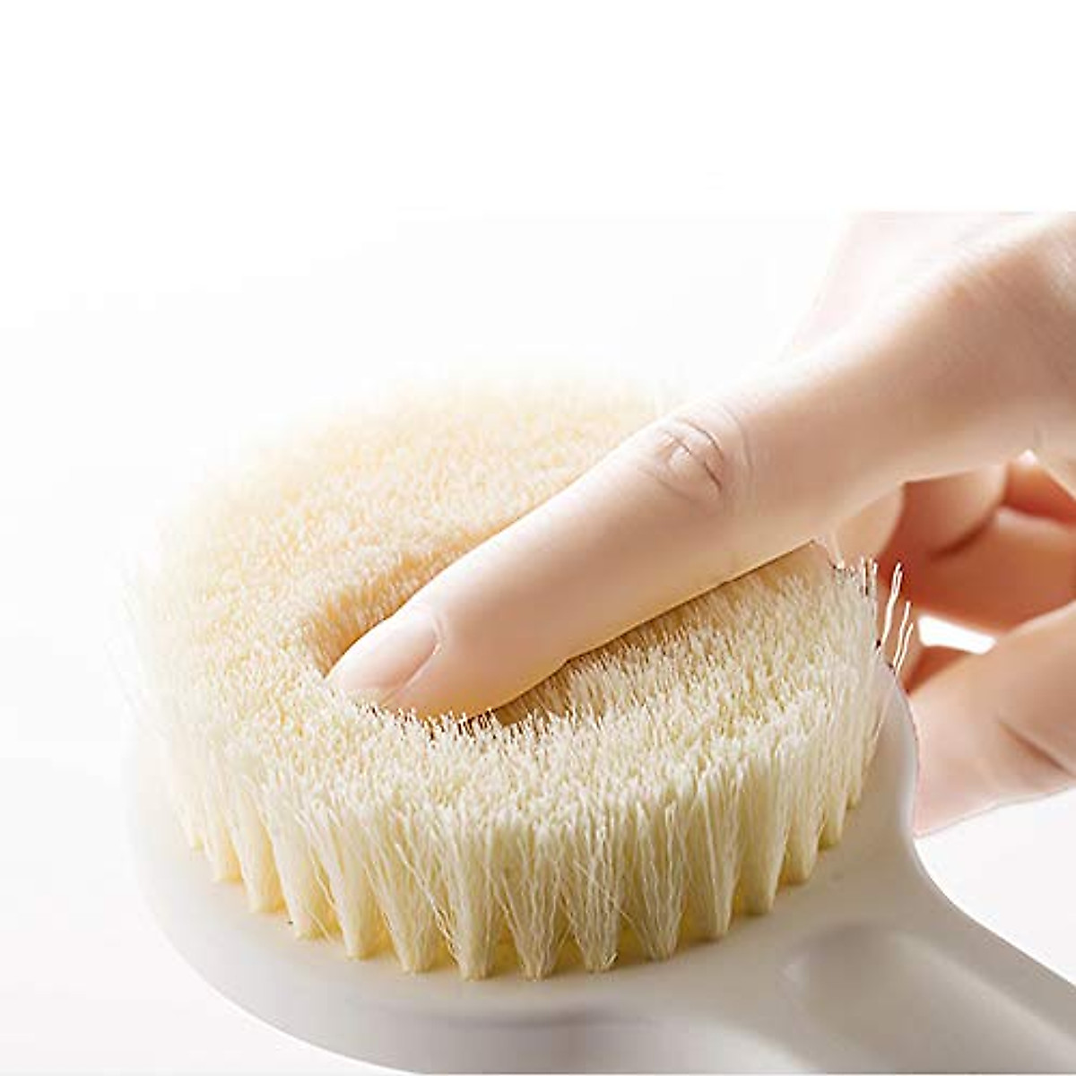 Ithyes Body Brush Dry Brushing Shower Bath Brush Long Handle Gentle Back Skin Scrubber Exfoliate Massage Improve Blood Circulation Cellulite Treatment