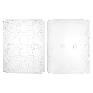 Hedume 12 Pack Cupcake Carrier, 12 Counts Stackable Cupcake Boxes, Clear Cupcake Container with Detachable Lid for Cupcakes, Muffin, BPA-free