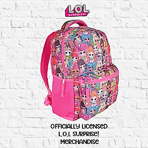 LOL Surprise Dolls Backpack Bookbag | Officially Licensed lol Doll Backpacks For Girls
