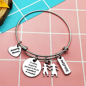 School Principal Gift Bangle Assistant Principal Bracelet Assistant Principal Jewelry End Of The Year Christmas Birthday Gift for Principal Retirement Gifts Appreciation Gifts for Assistant Principal