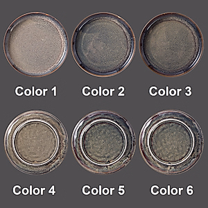 KYBSCZ Ceramic dinner plates set of 4, Dessert plates & Salad plates for party and wedding, Microwave safe porcelain plates set, 8 Inch