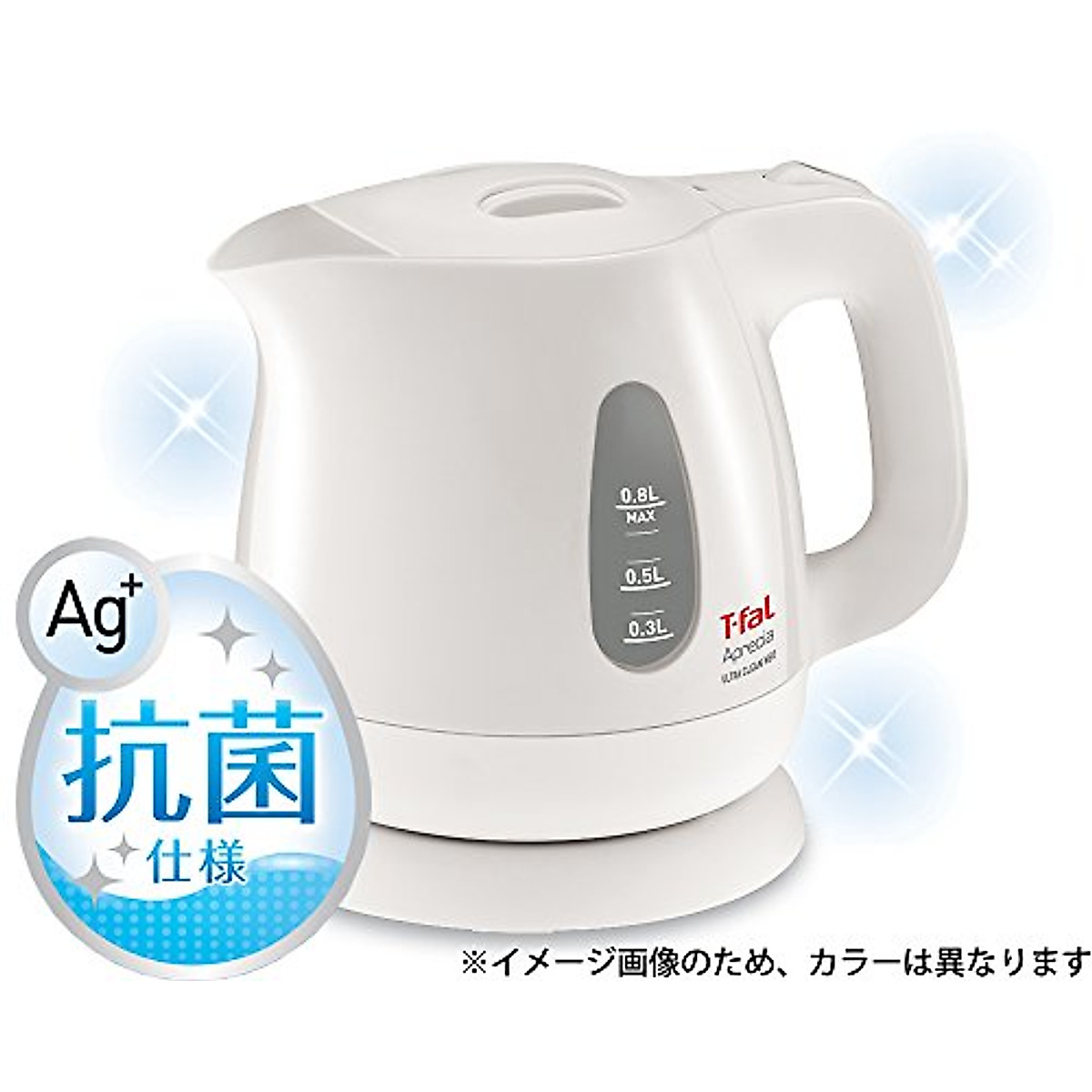 T-FAL electric kettle 0.8L Apureshia Ultra Clean Neo Ruby Red KO3905JP