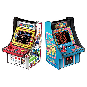 My Arcade Micro Player Game Bundle: Mappy and Ms. Pac-Man - Fully Playable 6.75 in. Collectible
