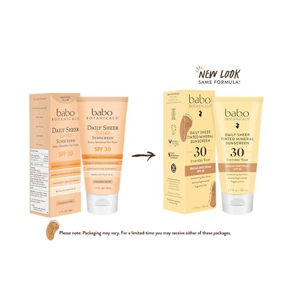 Babo Botanicals Daily Sheer Mineral Tinted Sunscreen SPF30 - Natural Zinc Oxide & Titanium Dioxide - Tinted - Healthy Glow - Fragrance-Free -Rosehip Oil & Hyaluronic Acid - For Face - For all ages
