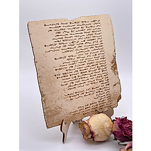 The 10 Commandments Ancient Pictographic Paleo Hebrew Laser Engraved in Wood for Decoration found in the Torah Scriptures in Exodus 20