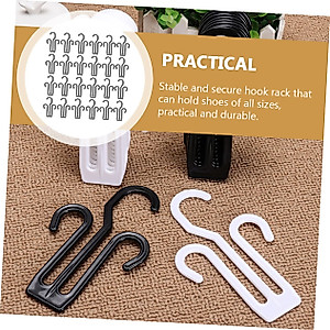 MAGICLULU 72 Pcs Shoe Rack Plastic Hooks for Hanging Shoes Hanger Suction Cup Towel Hook Sandals Drying Hook Excerise Bike Closet Drying Rack Boot Hooks Shoes Holder Slipper Rack Slippers