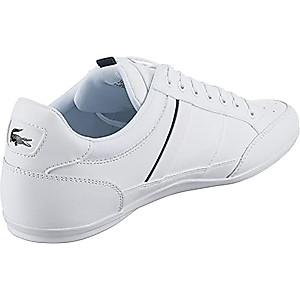 Lacoste Men's Trainers, Half Shoes, Wht Blk, 10.5 US