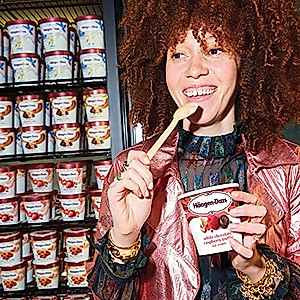 Haagen-Dazs Ice Cream, White Chocolate Raspberry Truffle, 14 Fl Oz (Frozen)