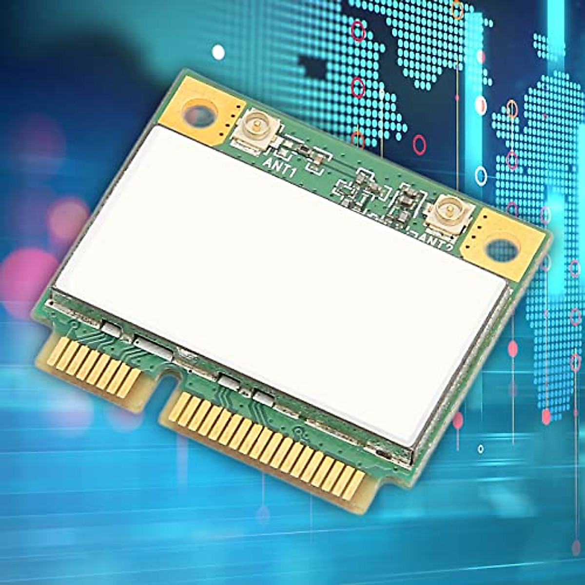 Septpenta Mini PCIE Card is Compatible with Win XP Vista Windows 7 Windows 8 Windows 8.1 Windows 10 32 64 Bit, 150MBps High Speed Transmission, 2.4Ghz Wireless Card with 2 Screws for Laptops
