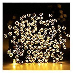 ZSMPY Fairy Lights Led Solar String Lights Fairy Lights Warm White 8 Lighting Modes Outdoor Decorative Light for Garden Home Wedding Party Christmas Halloween Decoration Lights String