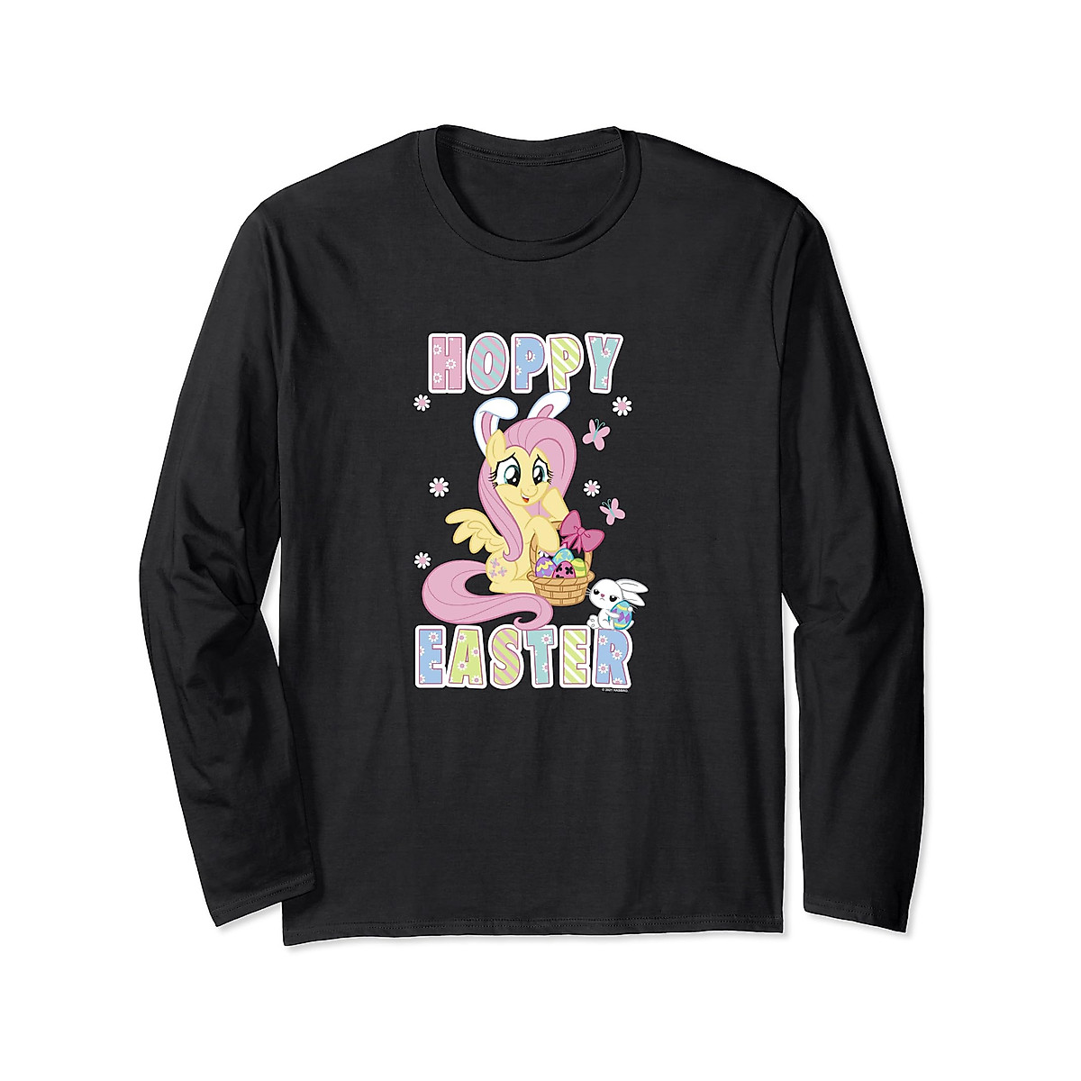 My Little Pony Fluttershy Bunny Ears Hoppy Easter Long Sleeve T-Shirt
