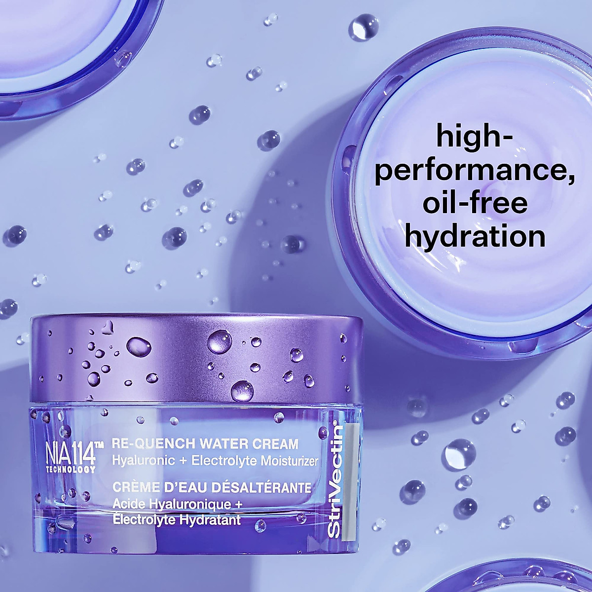 StriVectin Advanced Hydration Re-Quench Water Moisturizing Cream with Hyaluronic Acid and Electrolytes, 1.7 Fl Oz