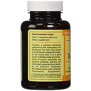Durham's Bee Propolis 500mg 120 Capsules