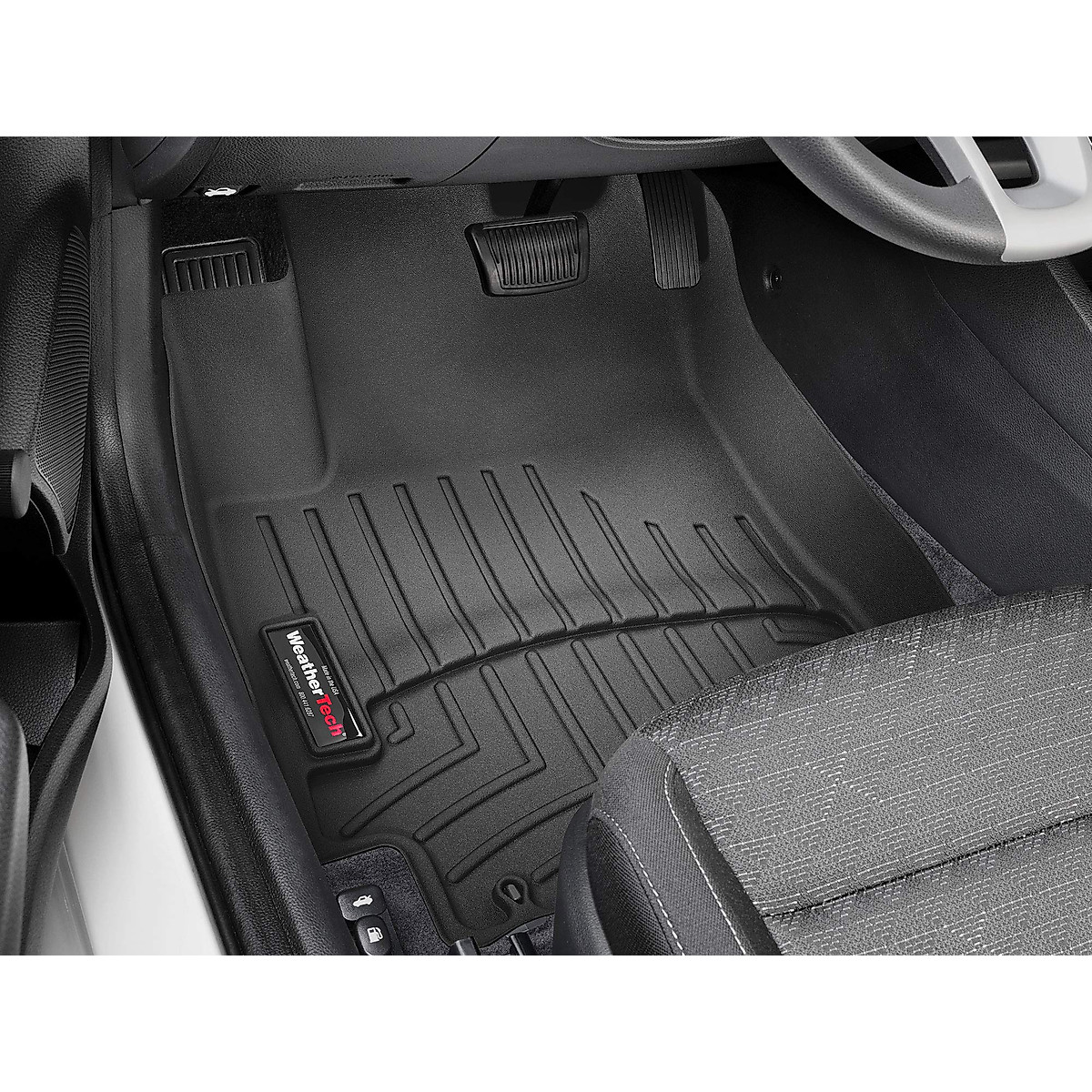 WeatherTech Custom Fit FloorLiners for Kia Rio, Rio 5-Door - 1st Row (4412401), Black