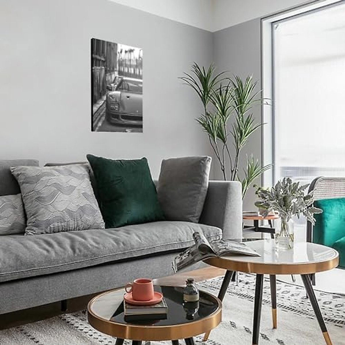 Car Poster Ferrari F40 Supercar Posters Racing Car Canvas Wall Art For Boy's Bedroom SuperCar Wall Decor Frame-style 20x30inch(50x75cm)