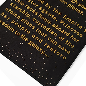Star Wars: A New Hope Title Crawl Printed Area Rug | Indoor Floor Mat, Accent Rugs for Living Room and Bedroom, Home Decor for Kids Playroom | Lucasfilm Gifts and Collectibles | 26 x 77 Inches